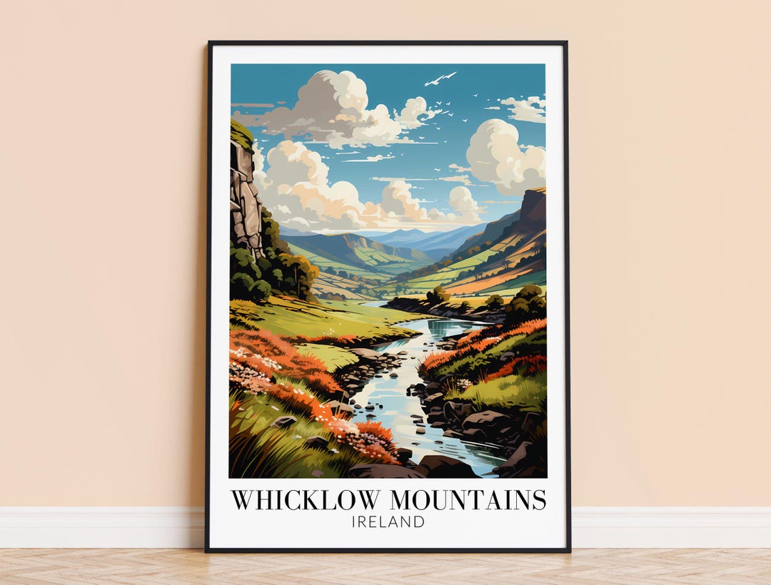 Wicklow Print – Ireland Wall Art Poster, Wicklow Travel Print, Home ...
