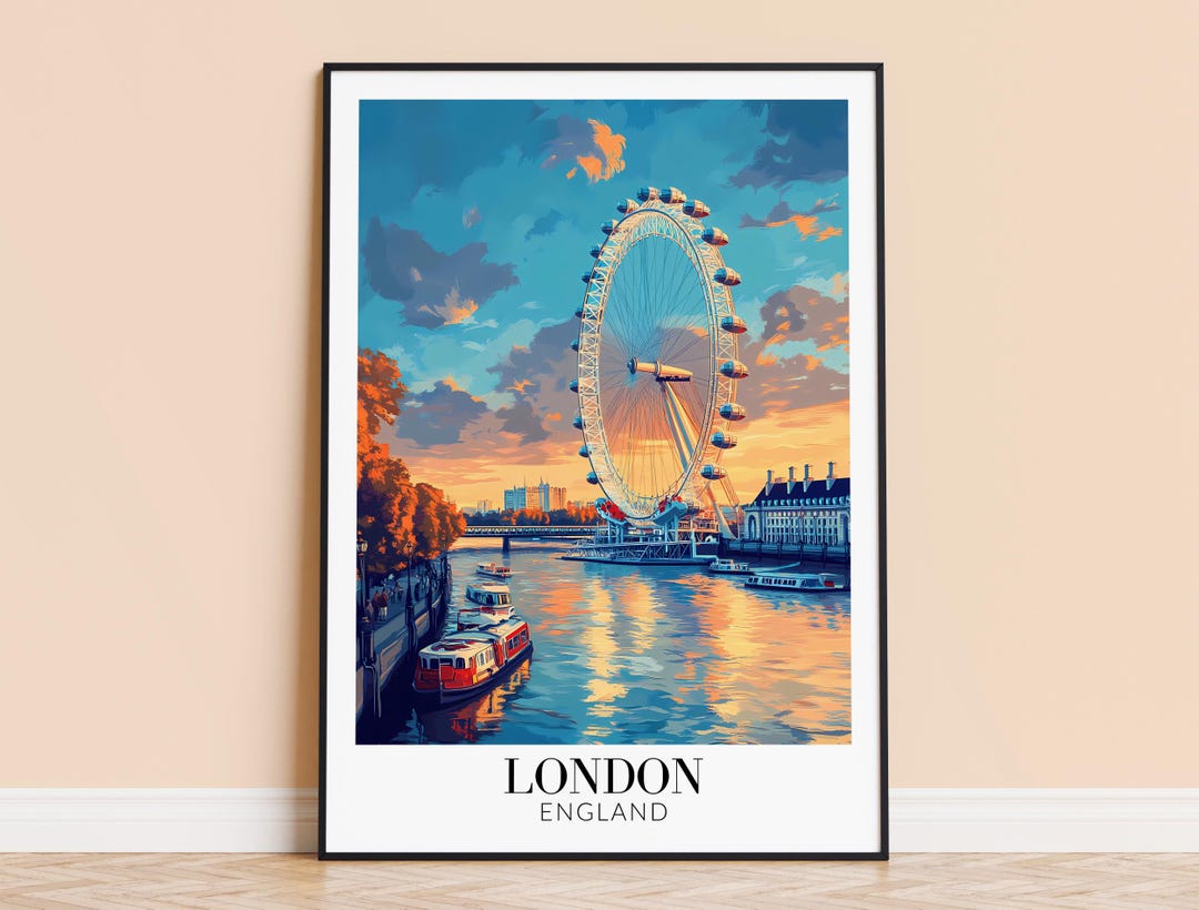 London Print London England Travel Wall Hanging Home Decoration Gift ...