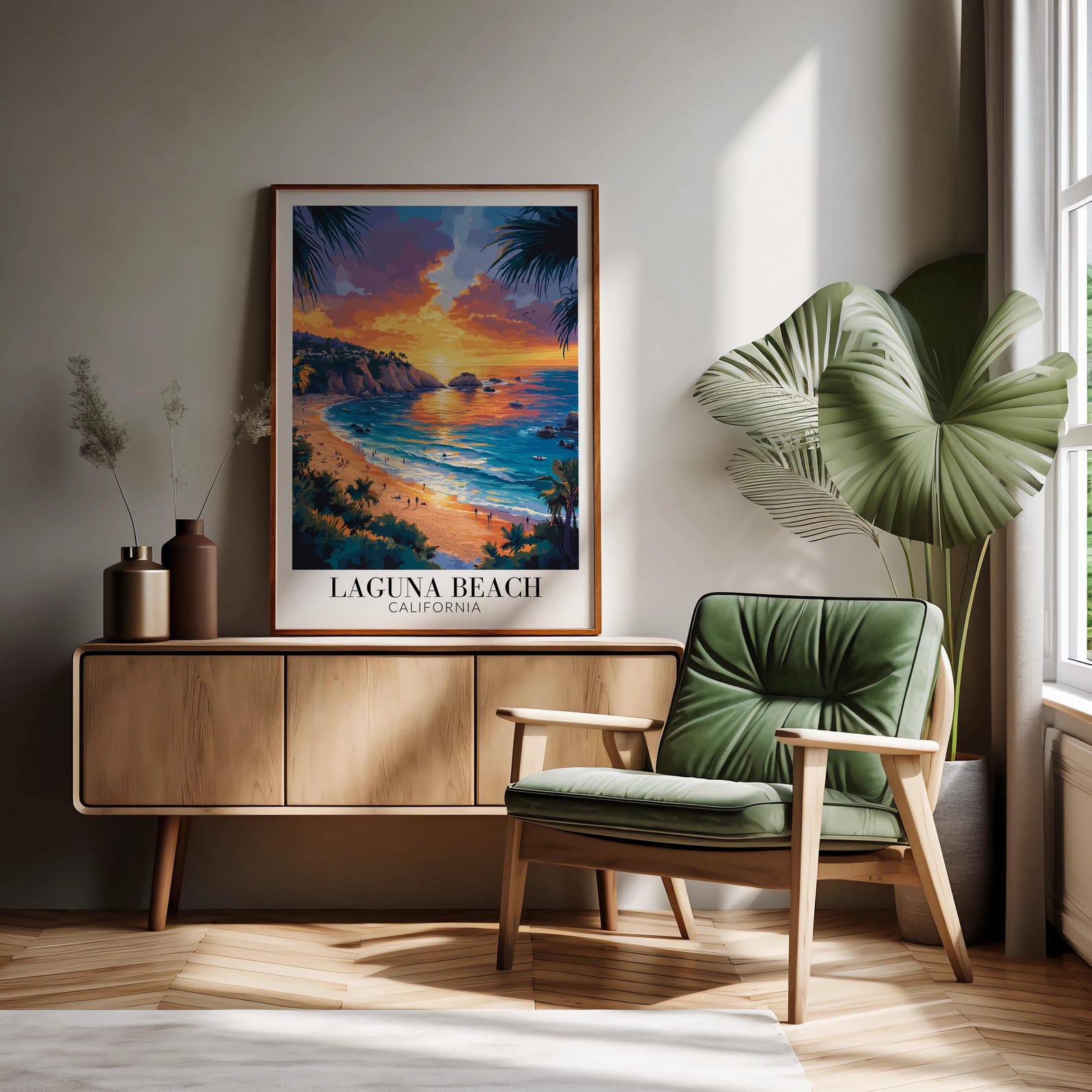 Laguna Beach Print - Laguna Beach California Travel Wall Hanging - Home ...