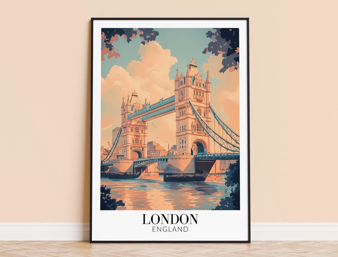 London Print - London England Travel Wall Hanging - Home Decoration ...