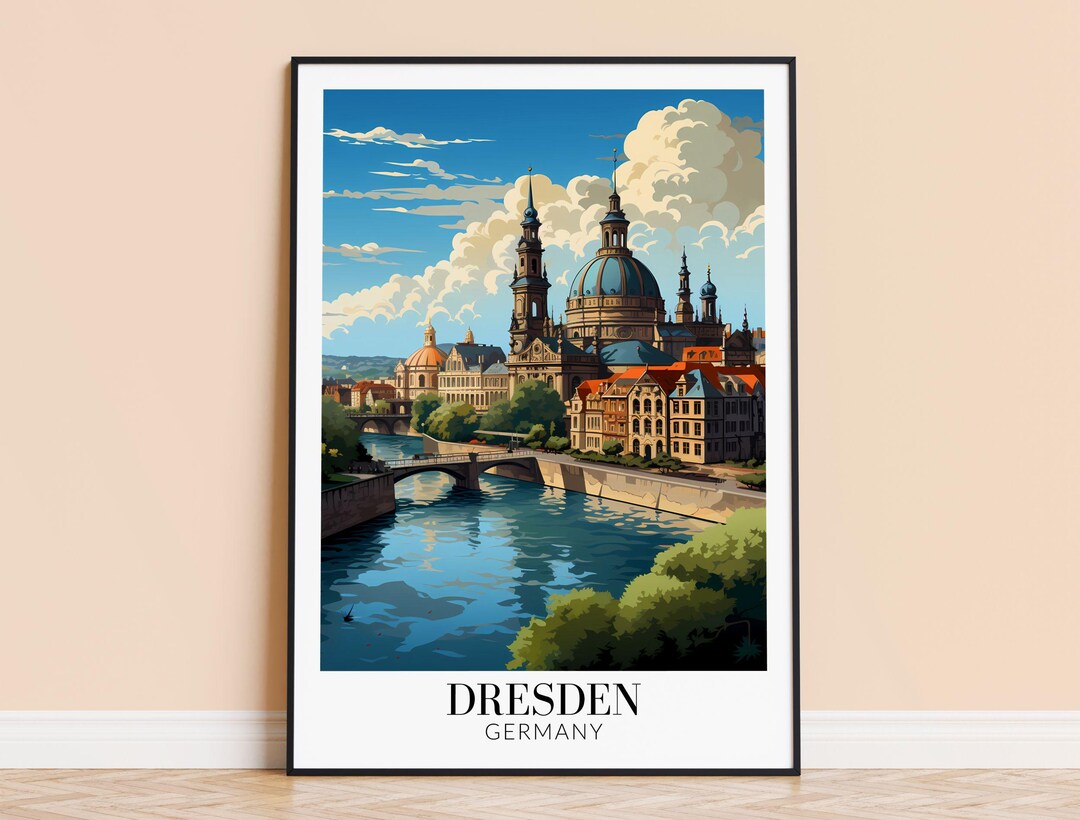 Dresden Print - Dresden Germany Travel Wall Hanging - Home Decoration ...