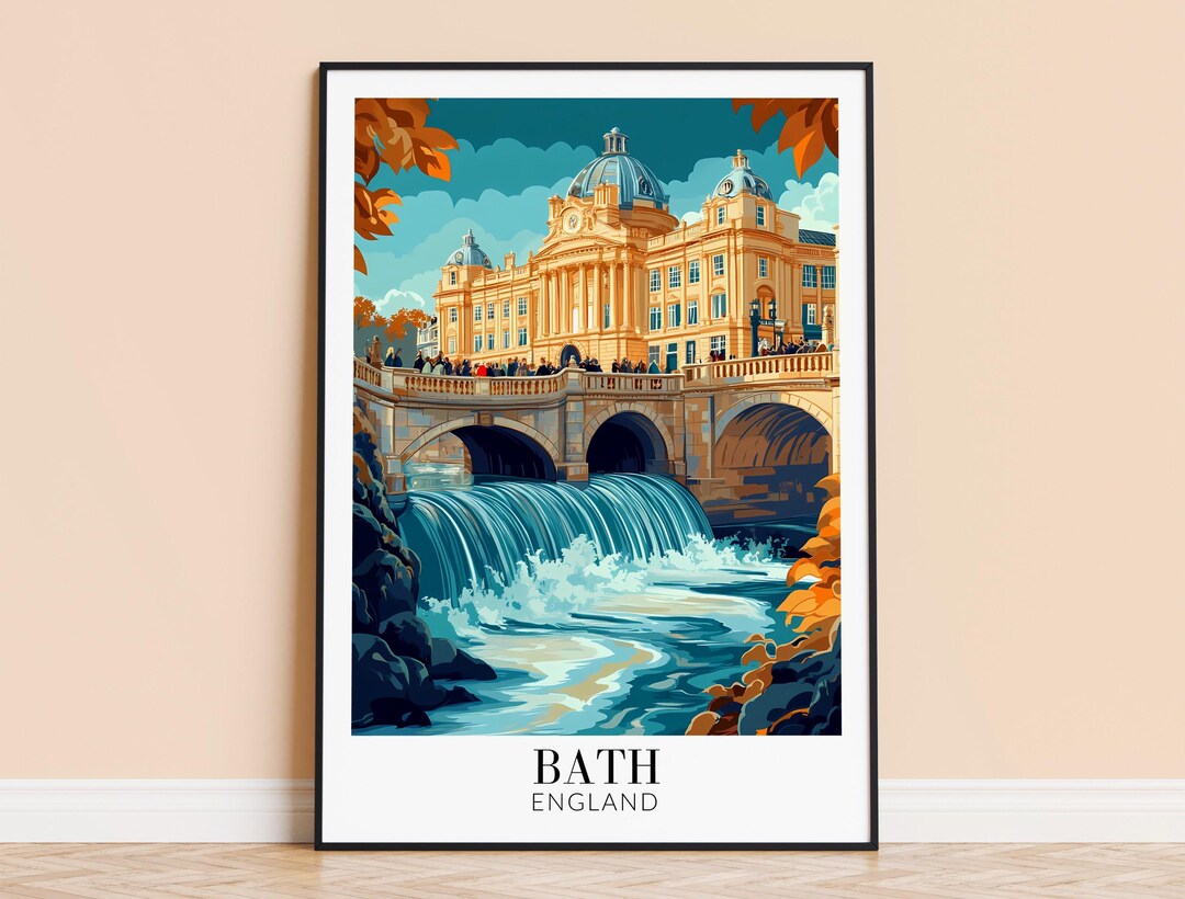 Bath Print - Bath England Travel Wall Hanging - Home Decoration - Gift ...