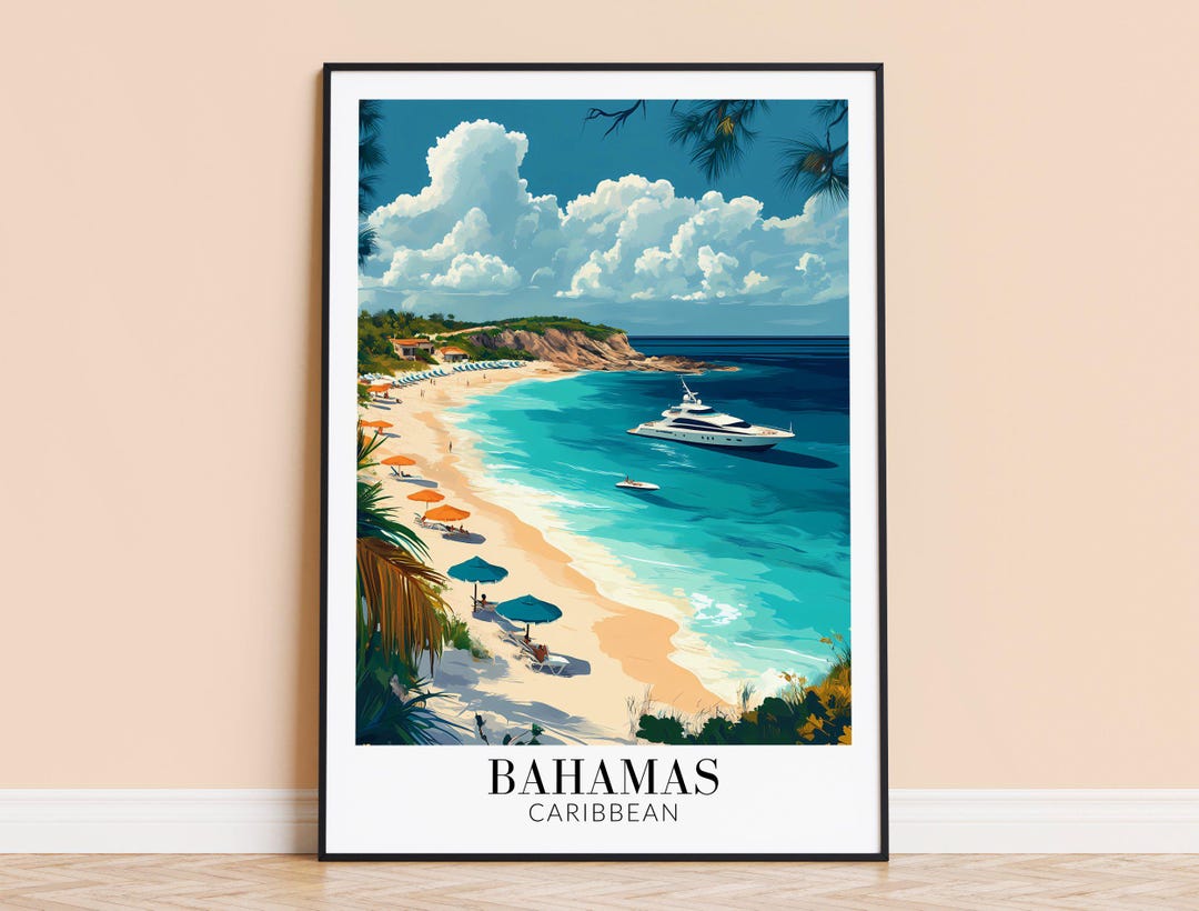 Bahamas Print - Bahamas Travel Wall Hanging - Home Decoration - Gift ...