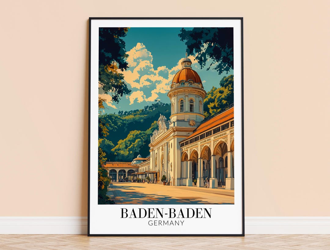 Baden-baden Print – Germany Travel Wall Art, Baden-baden Poster, Framed ...