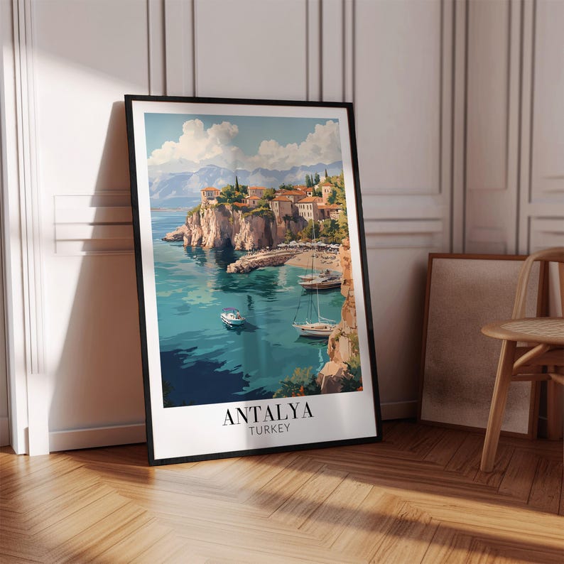 Antalya Print - Antalya Turkey Travel Wall Hanging - Home Decoration ...