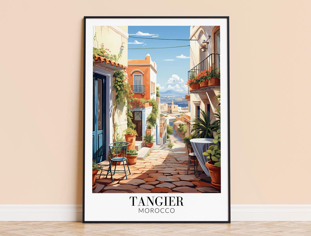 Tangier Morocco Print – Personalized Travel Poster, Wall Art Decor - Etsy