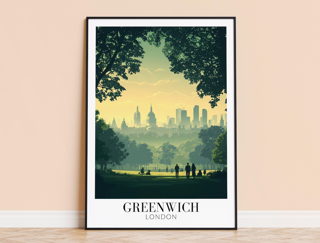 Greenwich Print - Greenwich London Travel Wall Hanging - Home ...