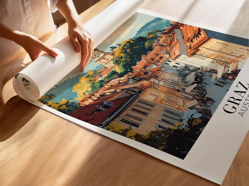 Graz Austria Travel Print – Cityscape Poster, Home Decor - Etsy Canada