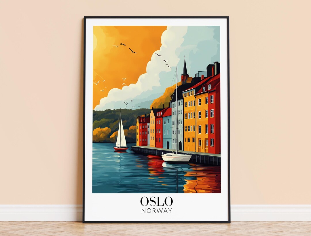 Oslo Print – Norway Wall Art Poster, Scandinavian Travel Print, Home ...