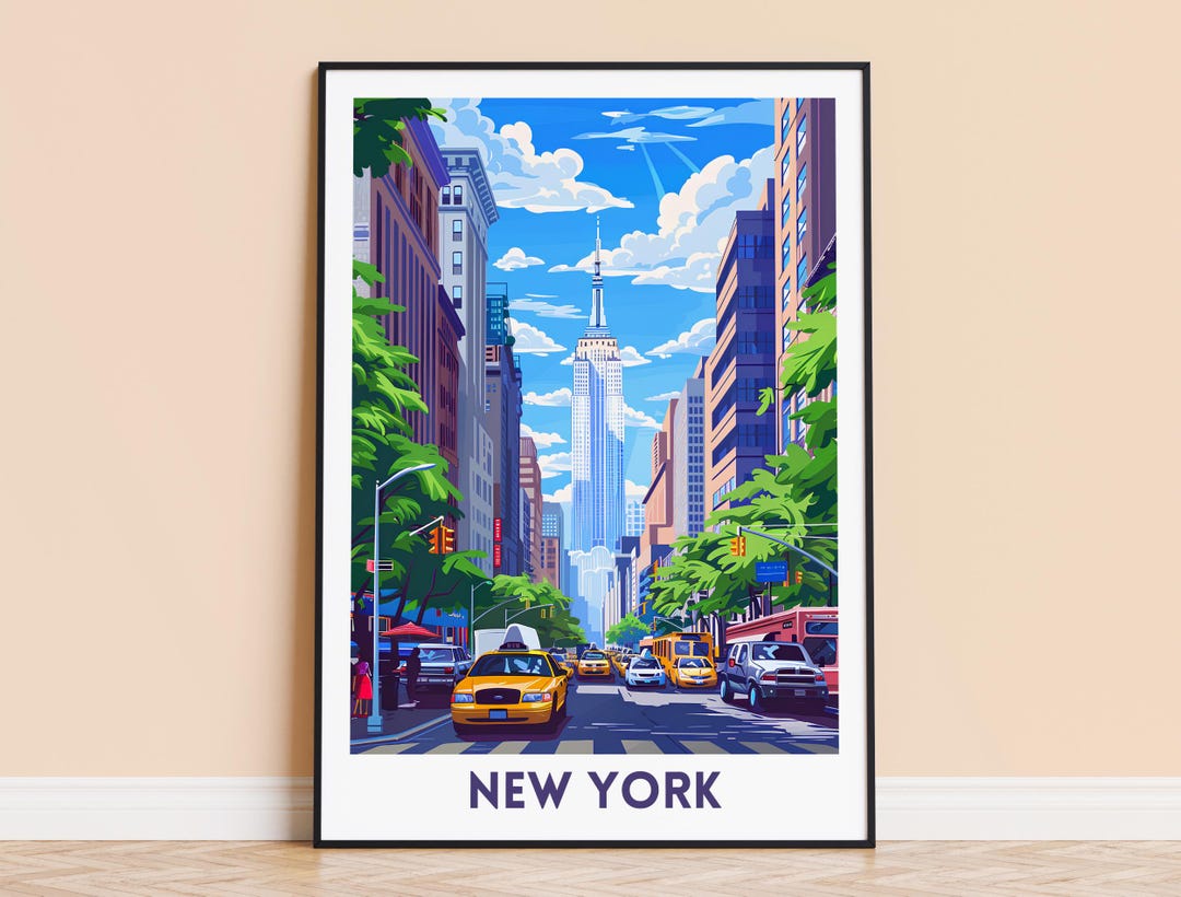 Empire State Building Poster - NYC Landmark Art - Iconic Skyscraper ...