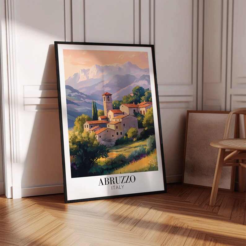 Abruzzo Print - Abruzzo Italy Travel Wall Hanging - Home Decoration ...