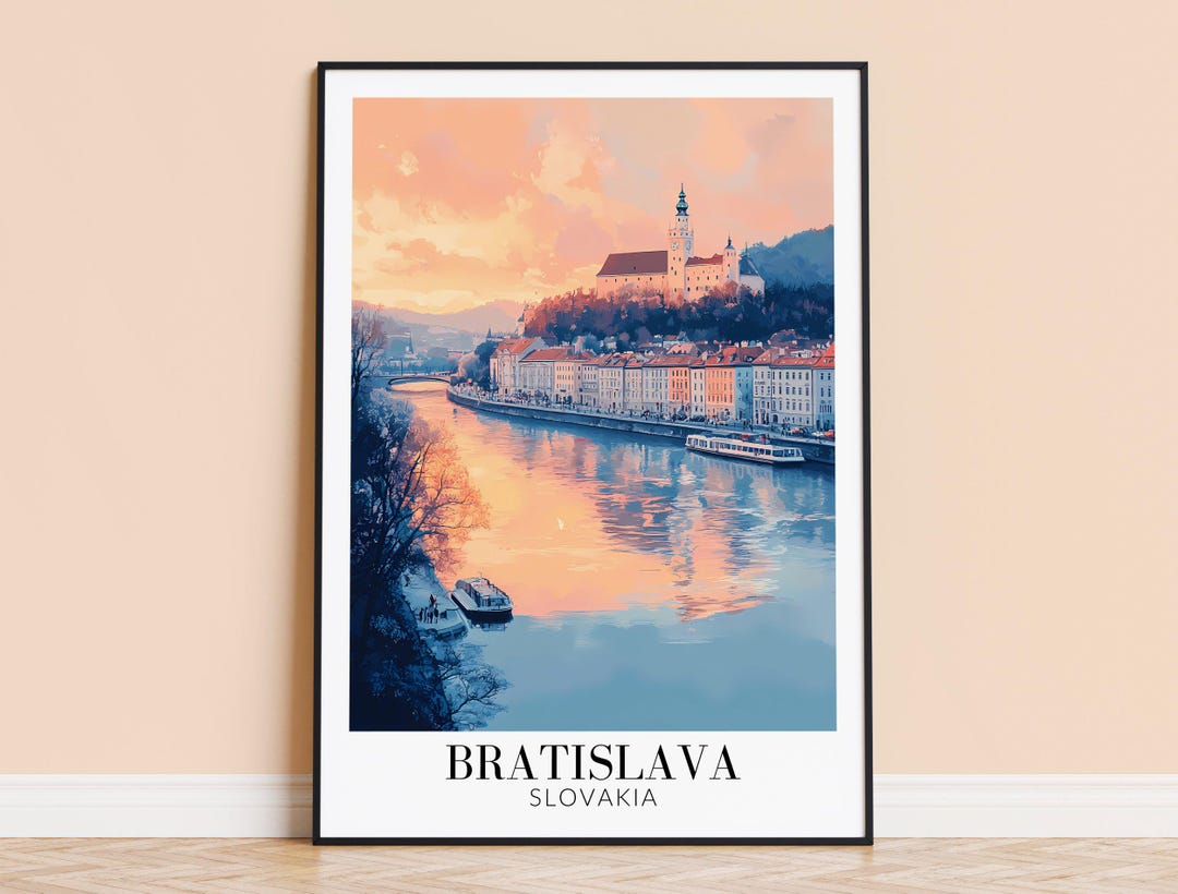 Bratislava Print – Slovakia Travel Wall Art, Bratislava Poster, Framed ...