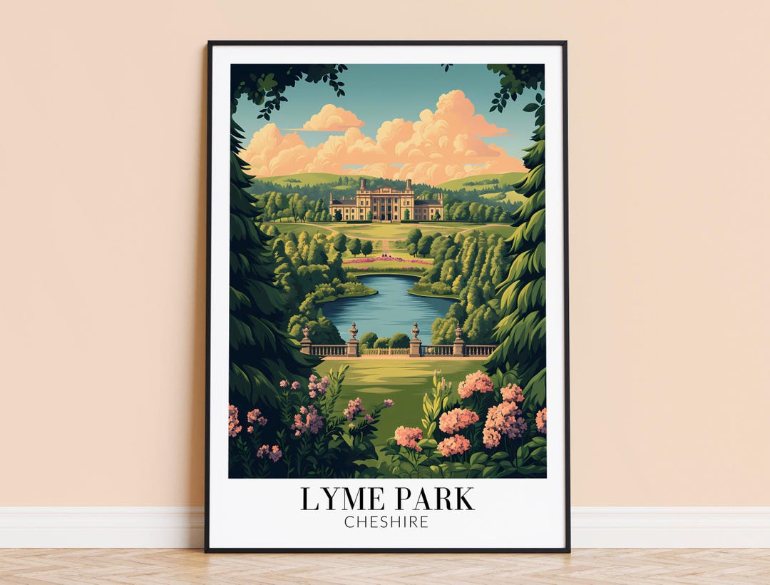 Lyme Park Print - Lyme Park England Travel Wall Hanging - Home ...
