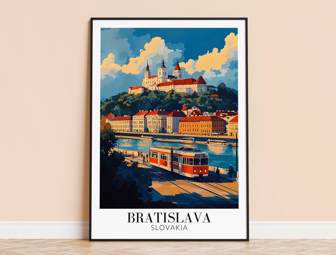 Bratislava Slovakia Travel Poster – Framed or Unframed Wall Art - Etsy