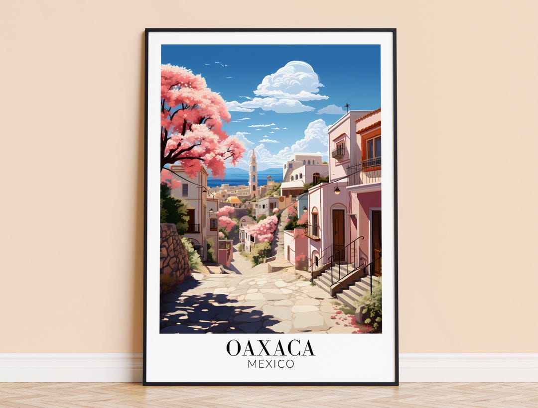 Oaxaca Print - Oaxaca Mexico Travel Wall Hanging - Home Decoration ...