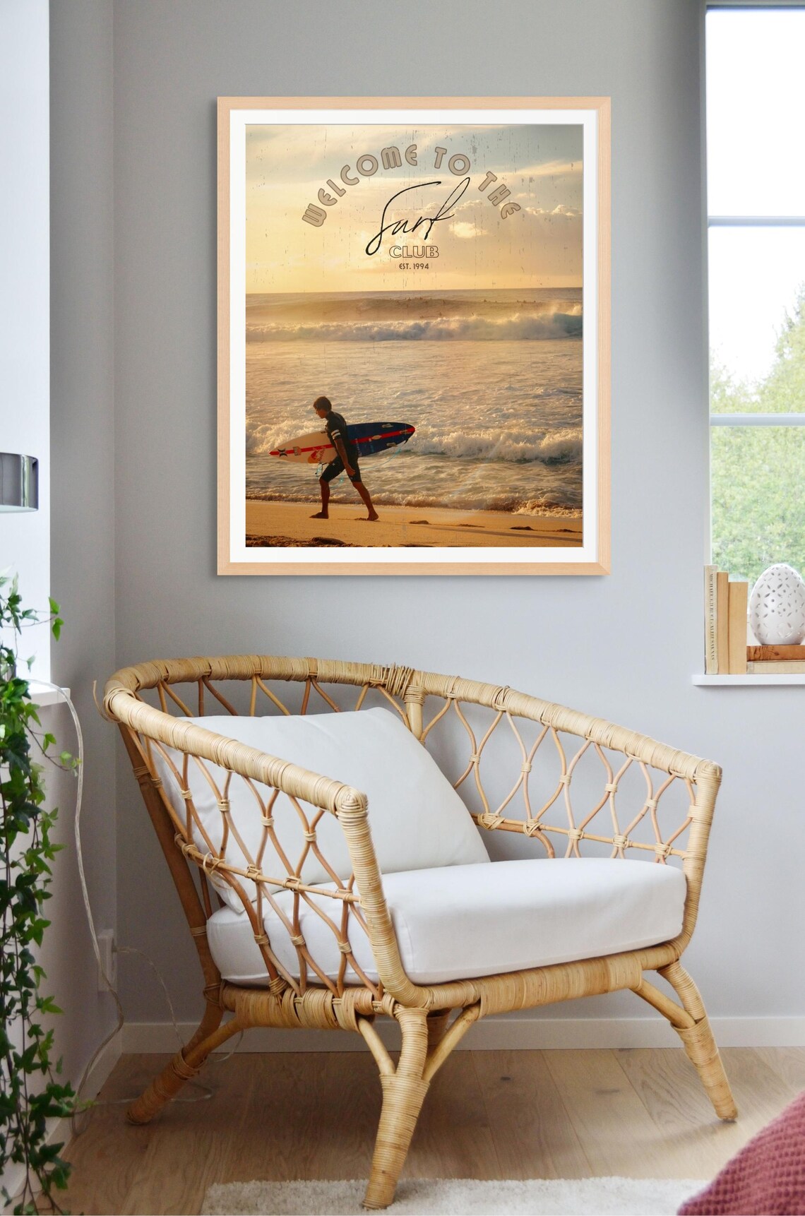 Retro Surf Poster, Oahu Hawaii North Shore Beach Poster, Surfing Beach ...