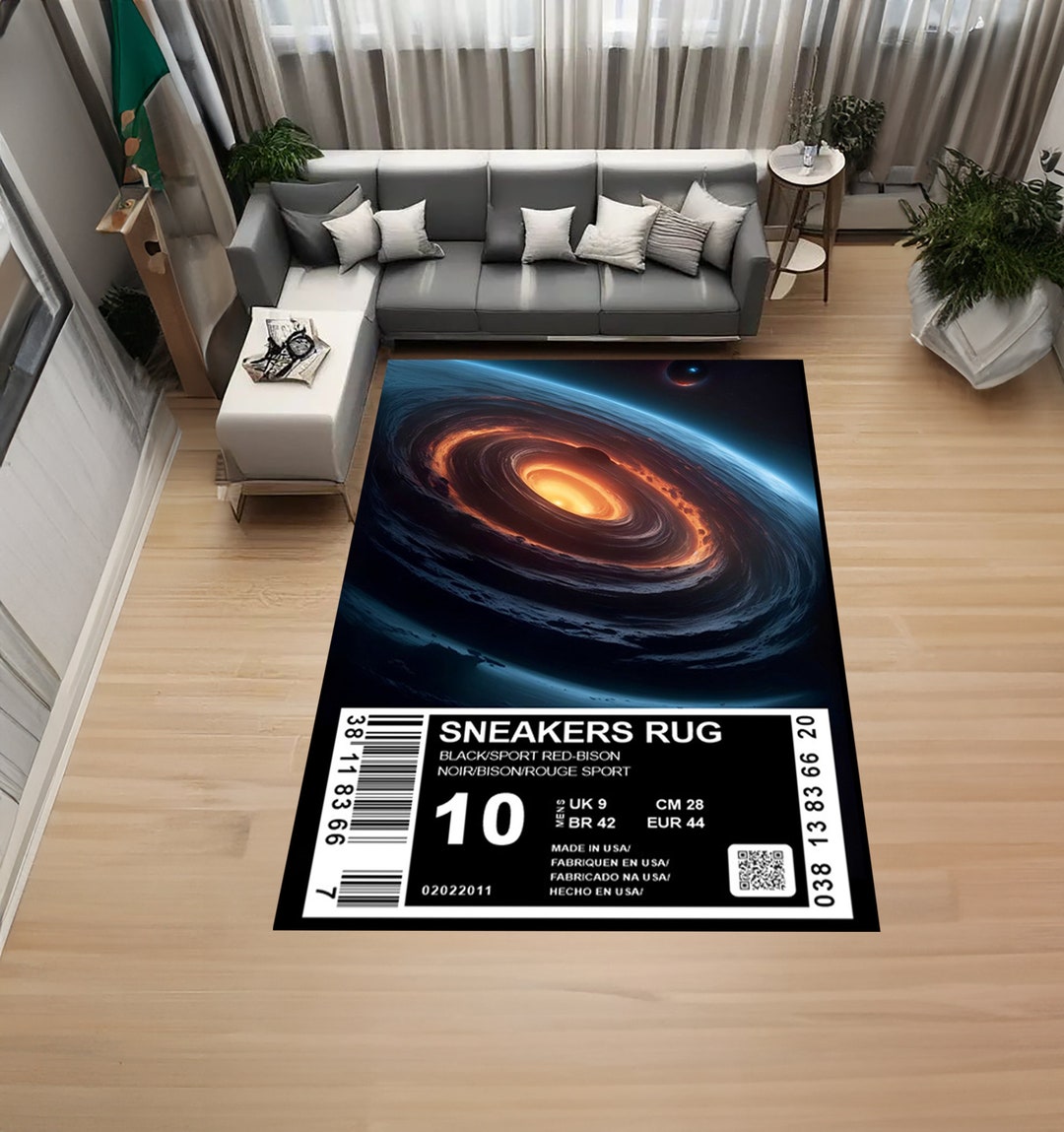 Custom Sneaker Rug, Solar System, Sneakerhead, Hypebeast Decorative Rug ...