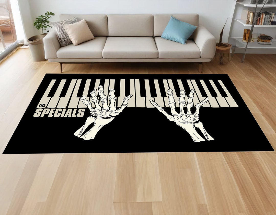 Piano Keys, Skeleton, Aesthetic Design Rug,home Decor Rug,modern Rug ...