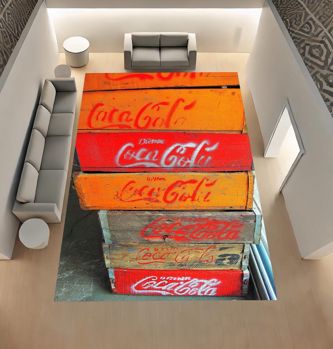 Coca Cola Rug, Coke Rug, Coca Cola Retro, Custom Rug, Coca Cola Vintage ...