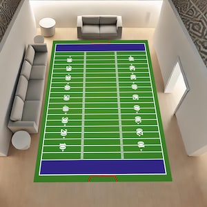 American Football Rug, Soccer Field, Sports Themed, Kid Bedroom, Kids ...