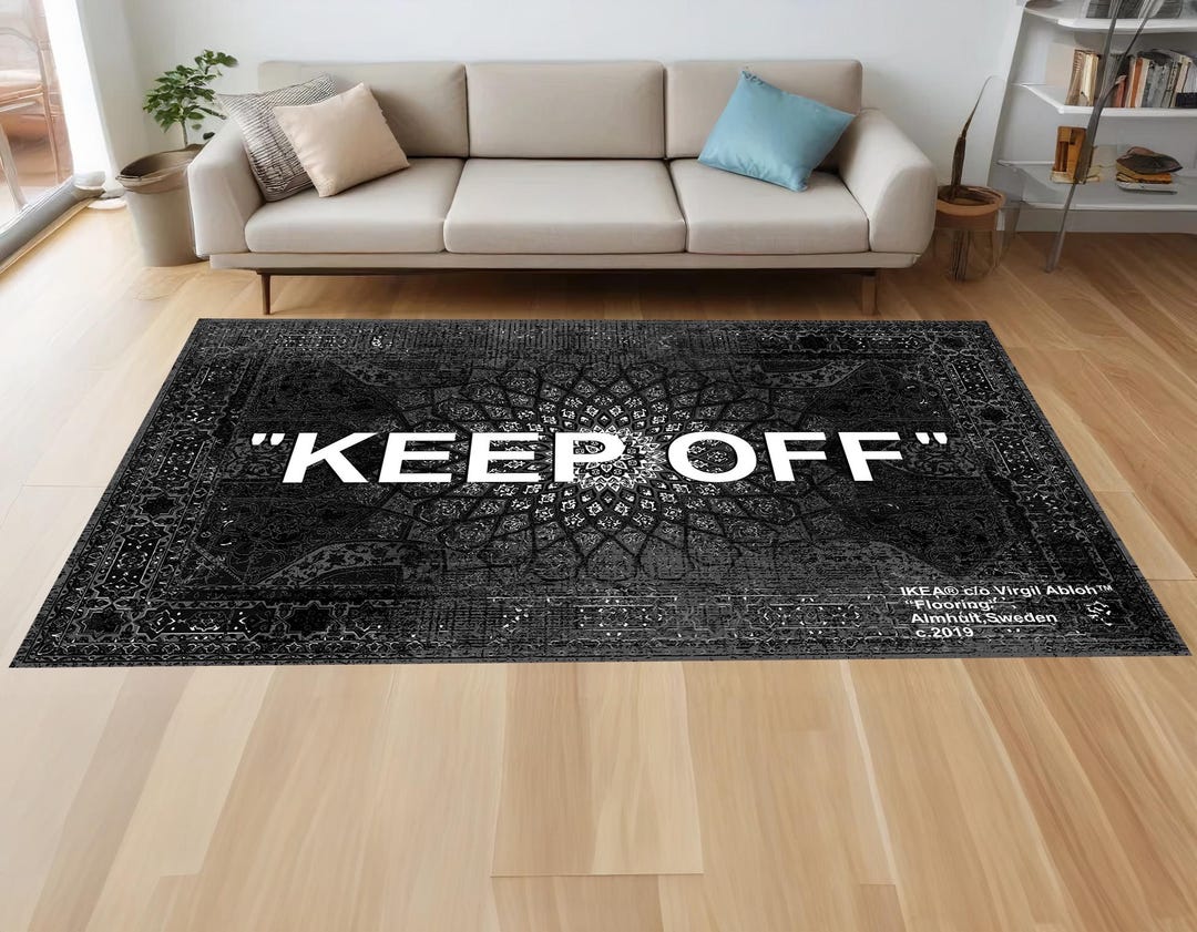 Keep off Rug, Retro, Keep off Rug, With Logos, Custom Rug, Home Decor ...