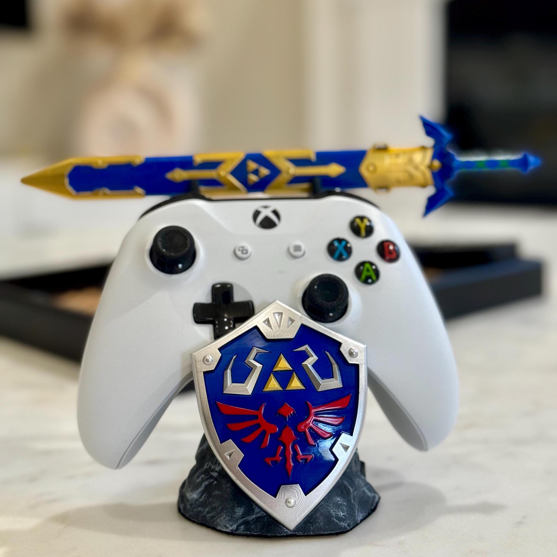 3D Print Hand Painted Video Game Controller Holder, Shield and Master ...