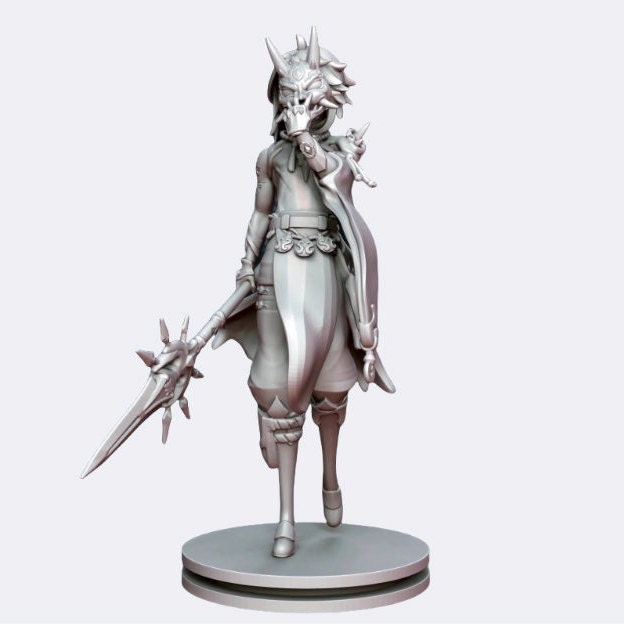 Genshin Impact Xiao 3D Print STL File, Digital 3D Printing STL File for ...
