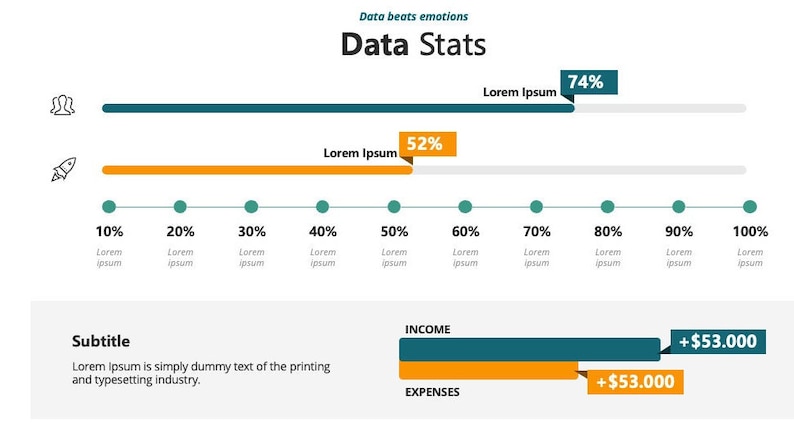 300 Data Analysis Powerpoint Template, 300 Data Statistic Editable ...