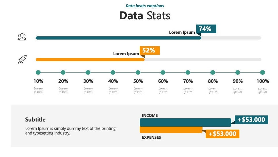 300 Data Analysis Powerpoint Template, 300 Data Statistic Editable ...