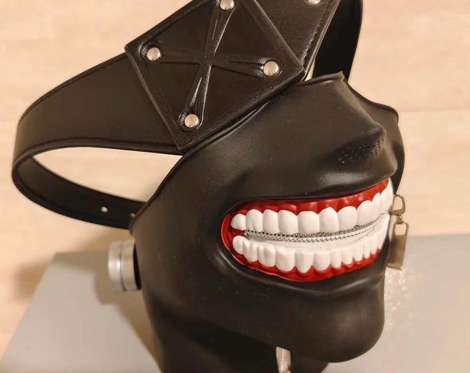 Handmade 3D Tokyo Ghoul Cosplay Mask Set, 2 Piece Ken Kaneki Cosplay ...