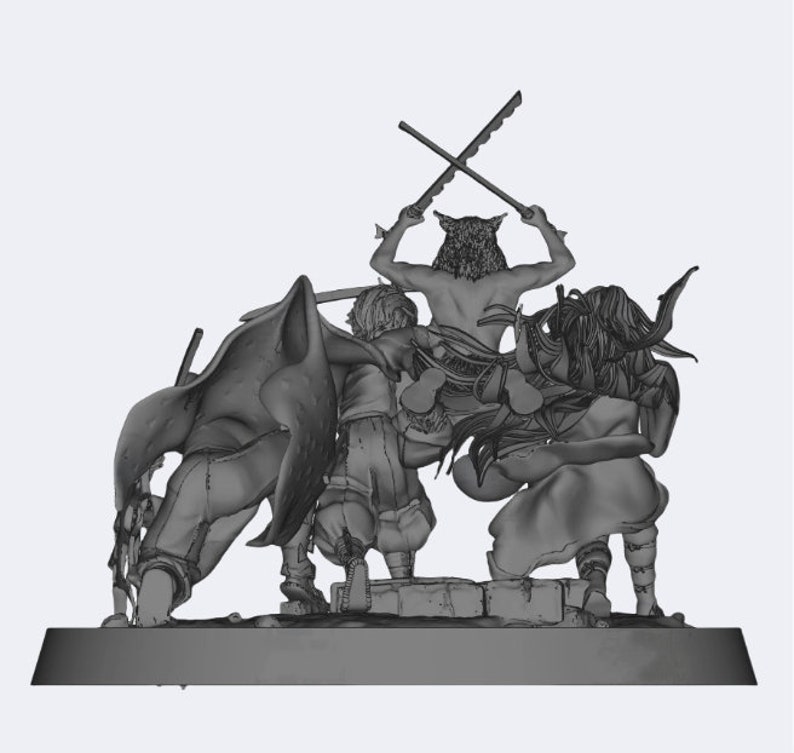 3D Print STL File Demon Slayer, Digital 3D Printing STL File for Demon ...