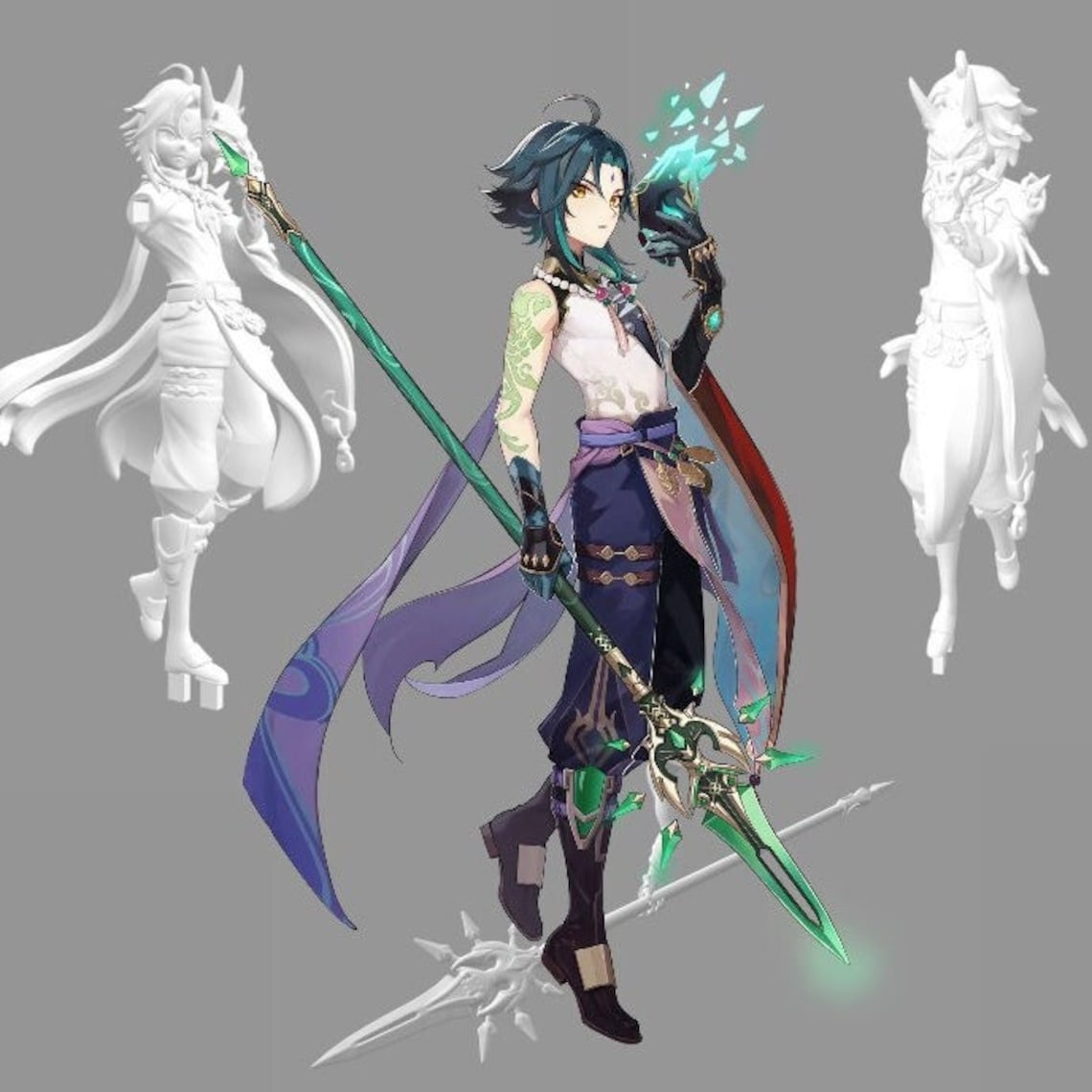 Genshin Impact Xiao 3D Print STL File, Digital 3D Printing STL File for ...