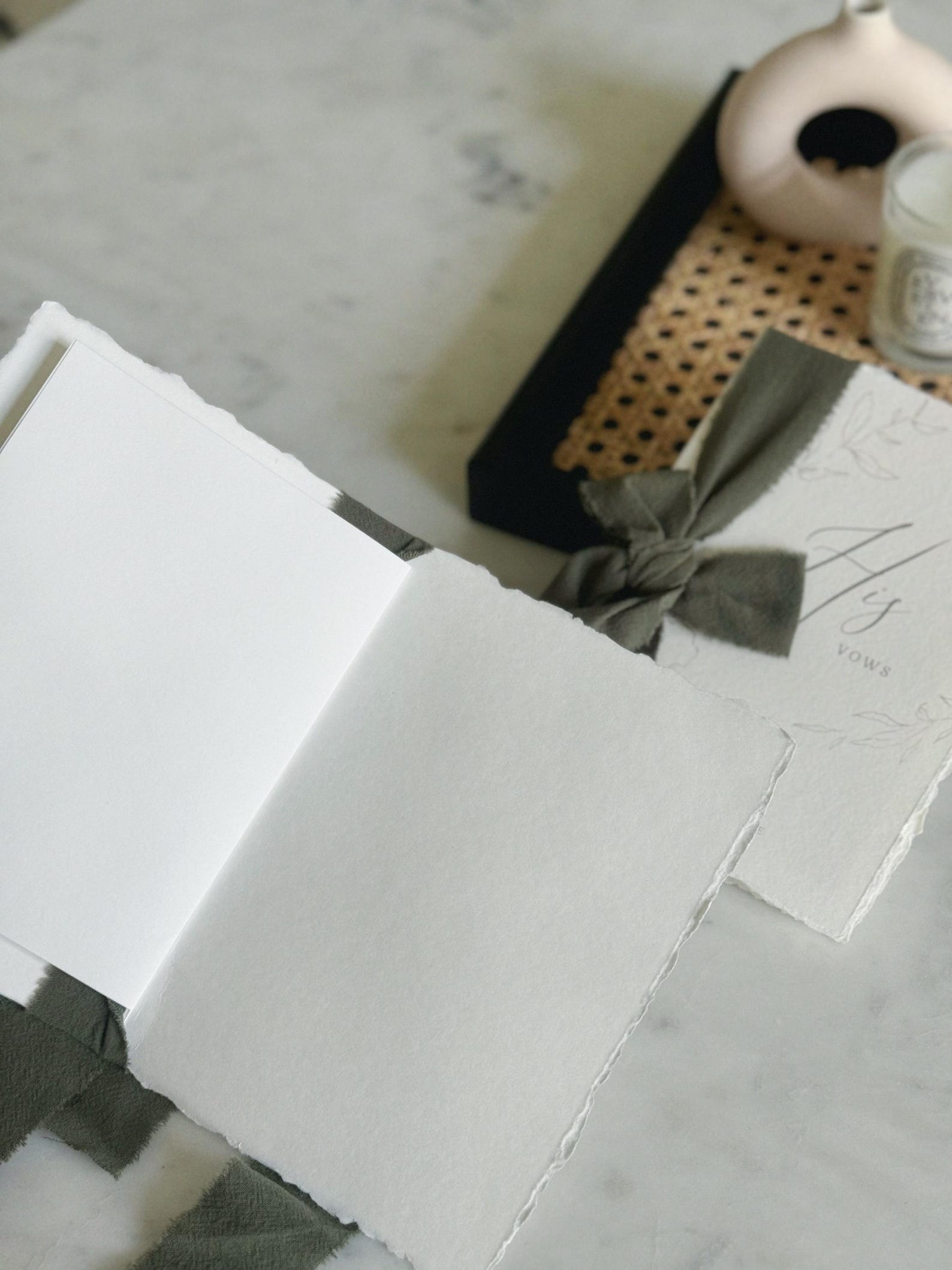 Handmade Vow Book Set of 2, Handmade Paper Wedding Booklets, Handmade ...