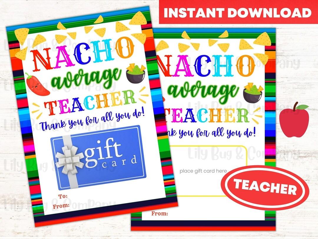 Teacher Appreciation Gift, Teacher Gift, Teacher Gift Card Holder ...