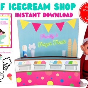 Elf Printable Ice-cream Stand Printable Elf Props, Printable Elf ...