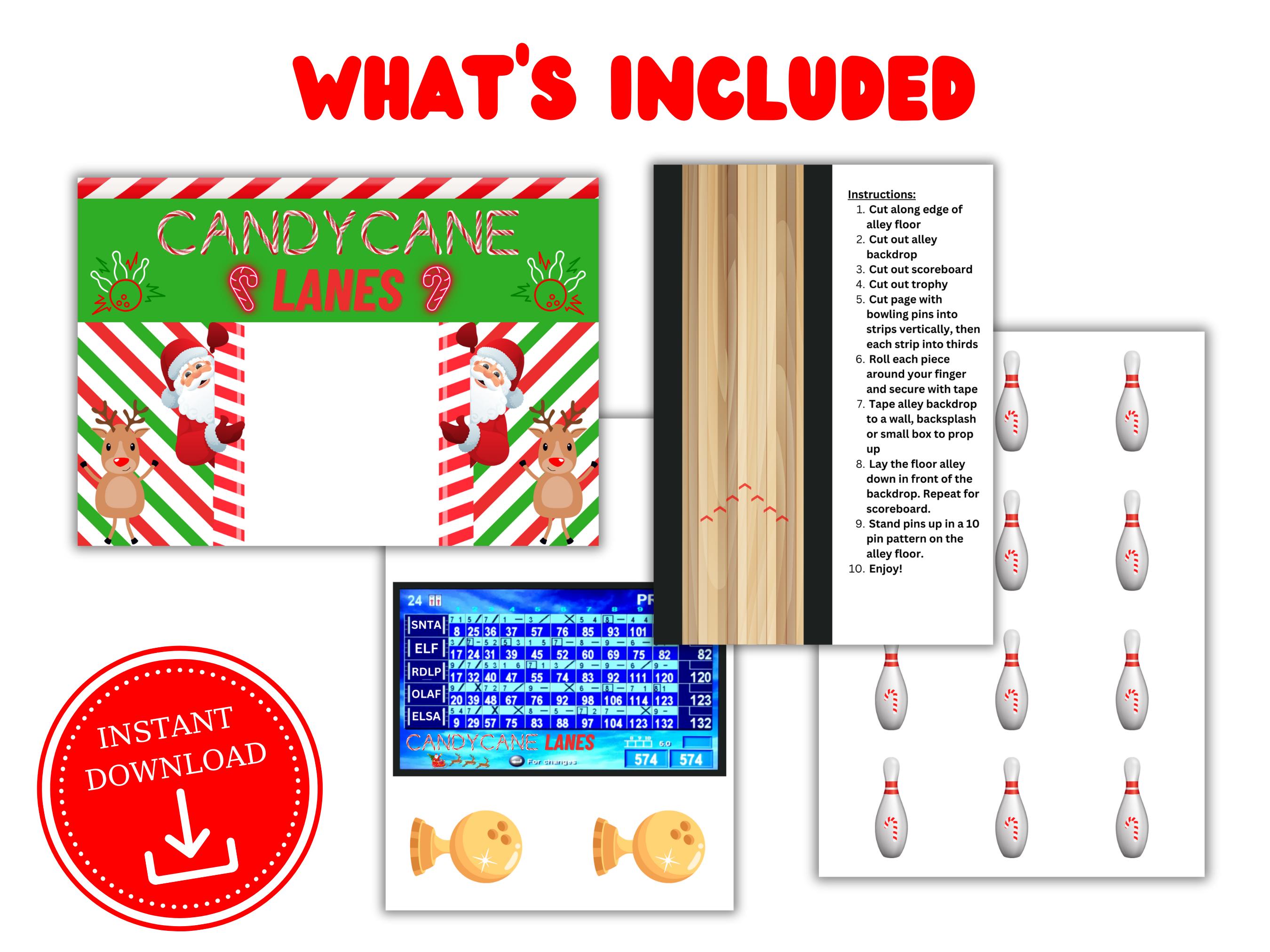 Printable Elf Bowling Alley - Printable Elf Props, Printable Elf ...