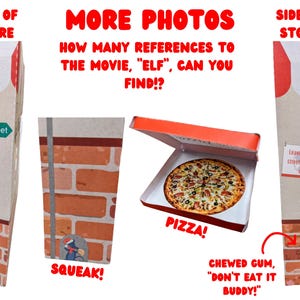 Elf Printable Pizza Shop and Pizza Box - Printable Elf Props, Printable ...