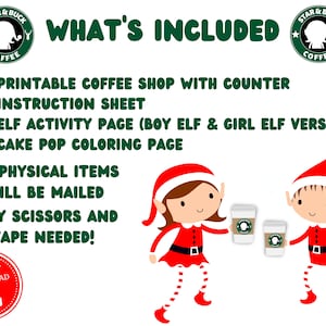 Elf Printable Starbucks Shop - Printable Elf Props, Printable Elf ...