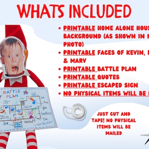 Home Alone Easy Elf Printable Instant Download, Home Alone Elf Props ...
