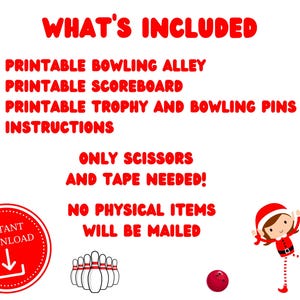Printable Elf Bowling Alley - Printable Elf Props, Printable Elf ...