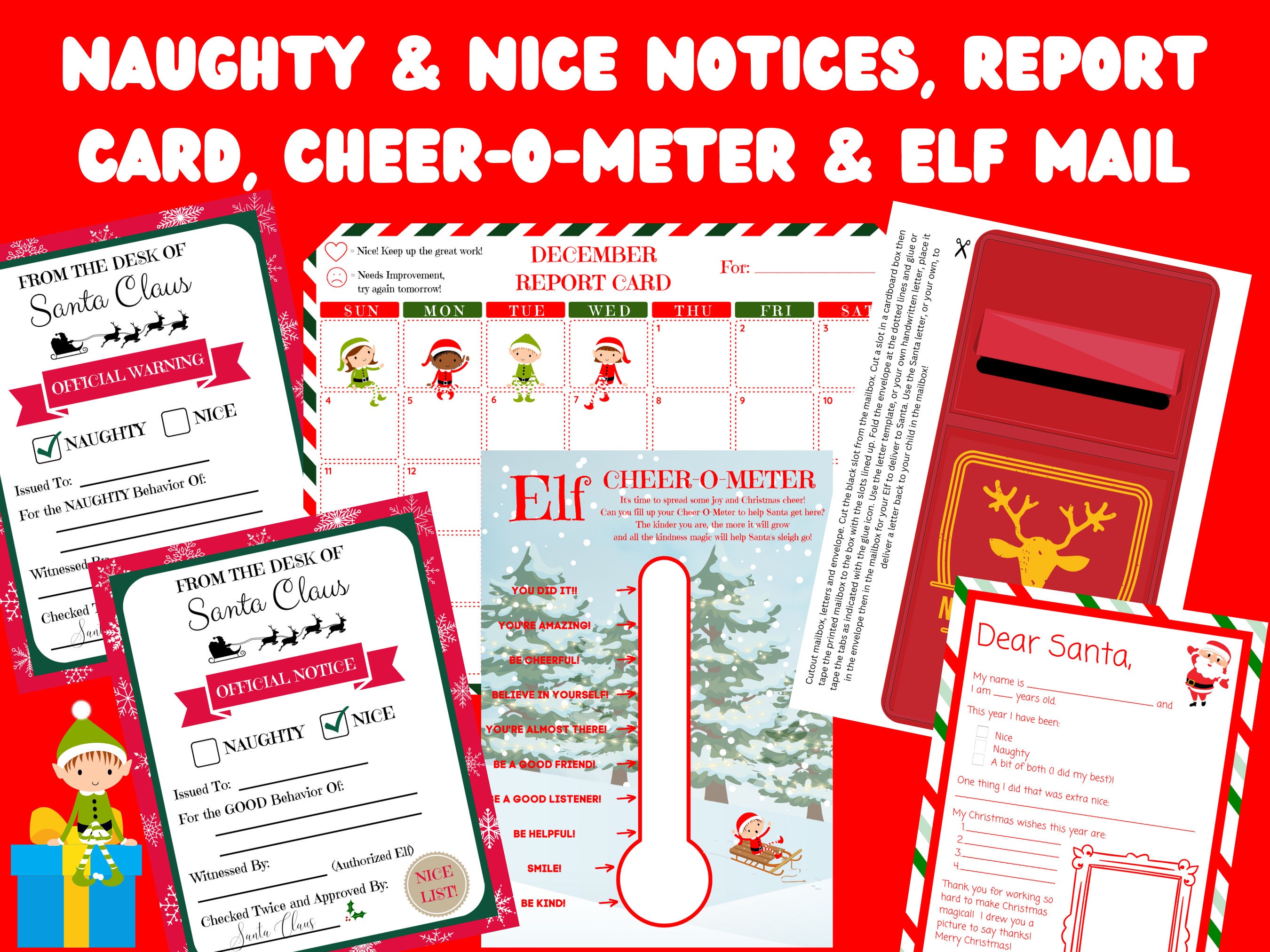 Printable Elf Kit Bundle Printable Elf on the Shelf Bundle - Etsy