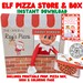 Elf Printable Pizza Shop and Pizza Box - Printable Elf Props, Printable ...