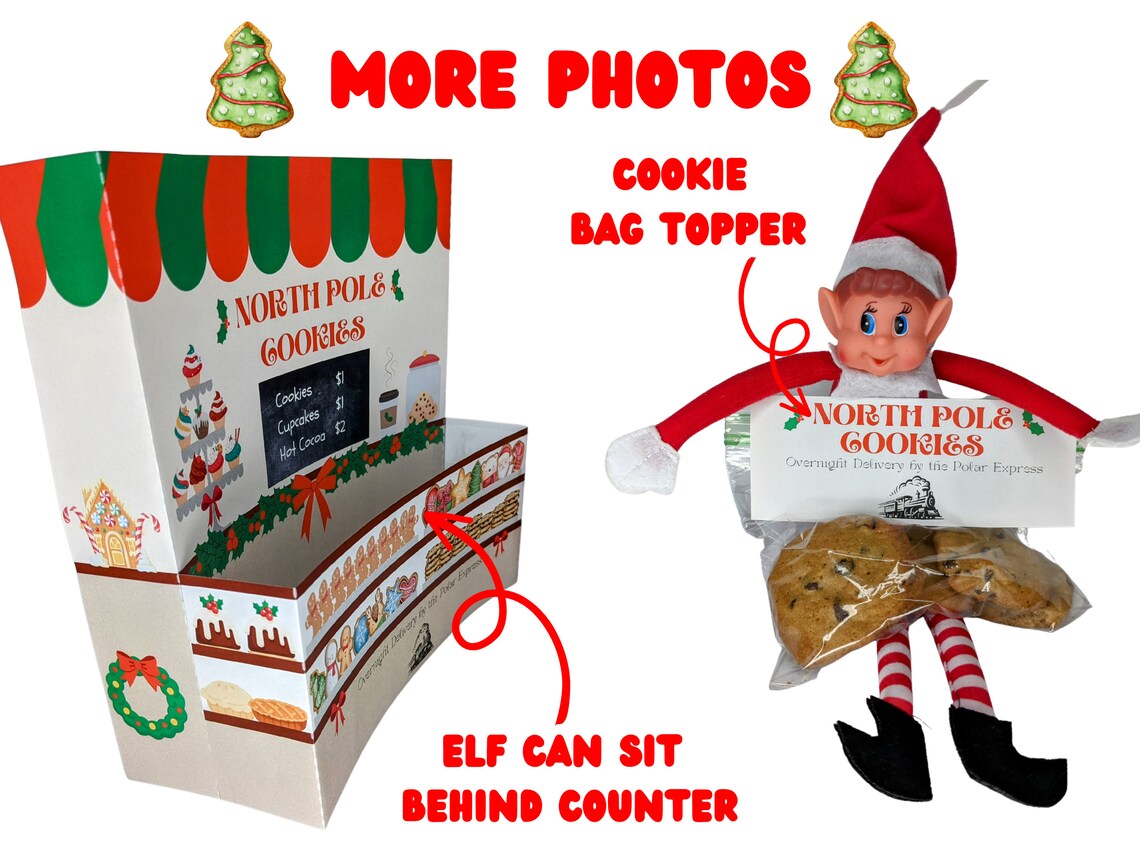 Elf Printable Cookie Shop - Printable Elf Props, Printable Elf ...