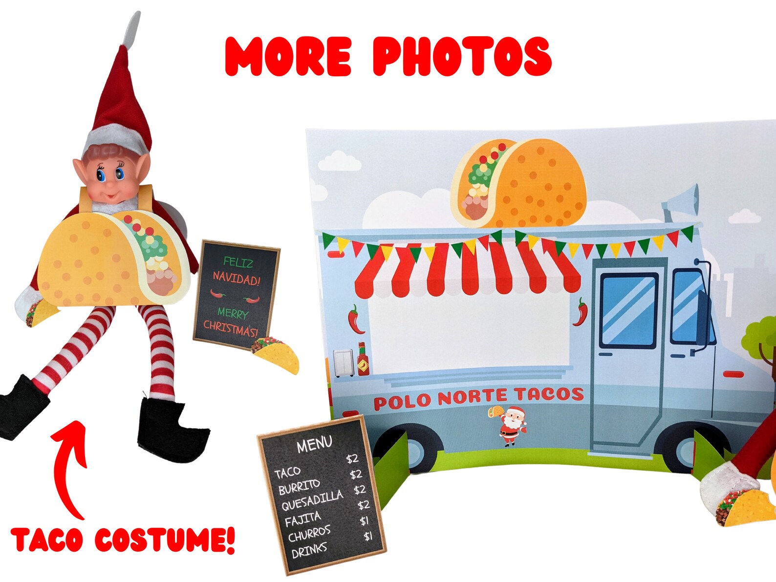 Printable Taco Truck - Printable Elf Props, Printable Elf Accessories ...