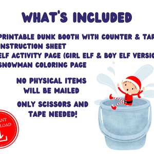 Printable Dunk an Elf - Printable Elf Props, Printable Elf Accessories ...