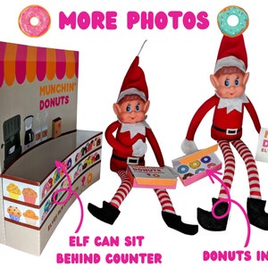 Elf Printable Donut Shop - Printable Elf Props, Printable Elf ...
