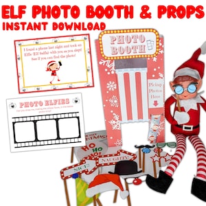 Elf Printable Photo Booth - Printable Elf Props, Printable Elf ...