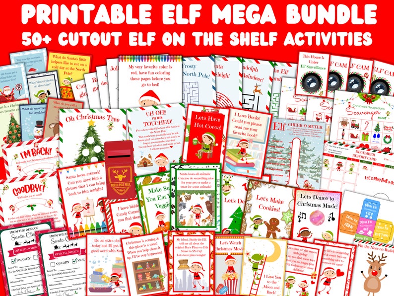Printable Elf Kit Bundle Printable Elf on the Shelf Bundle - Etsy