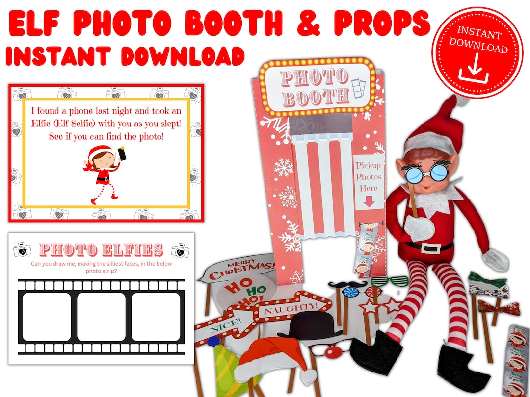 Elf Printable Photo Booth Printable Elf Props, Printable Elf ...