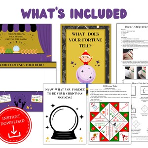 Elf Printable Fortune Telling Booth - Printable Elf Props, Printable ...